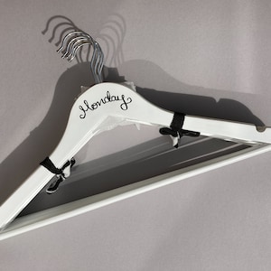 Wooden Weekday Hangers Days of the Week Clothes Hangers – Set of 5 ...