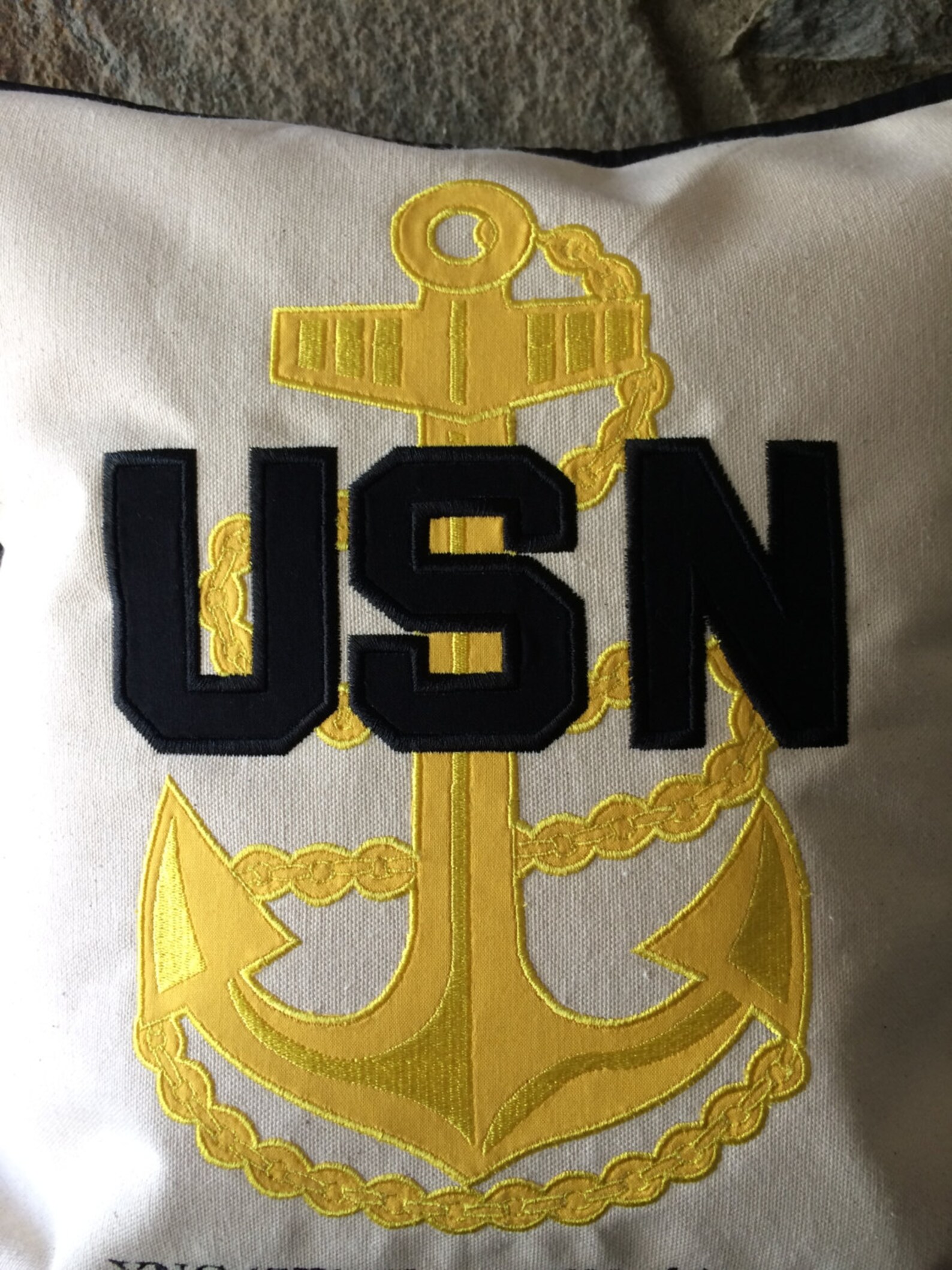 Handmade Navy Chief's Pin 16 X 16 Pillow - Etsy