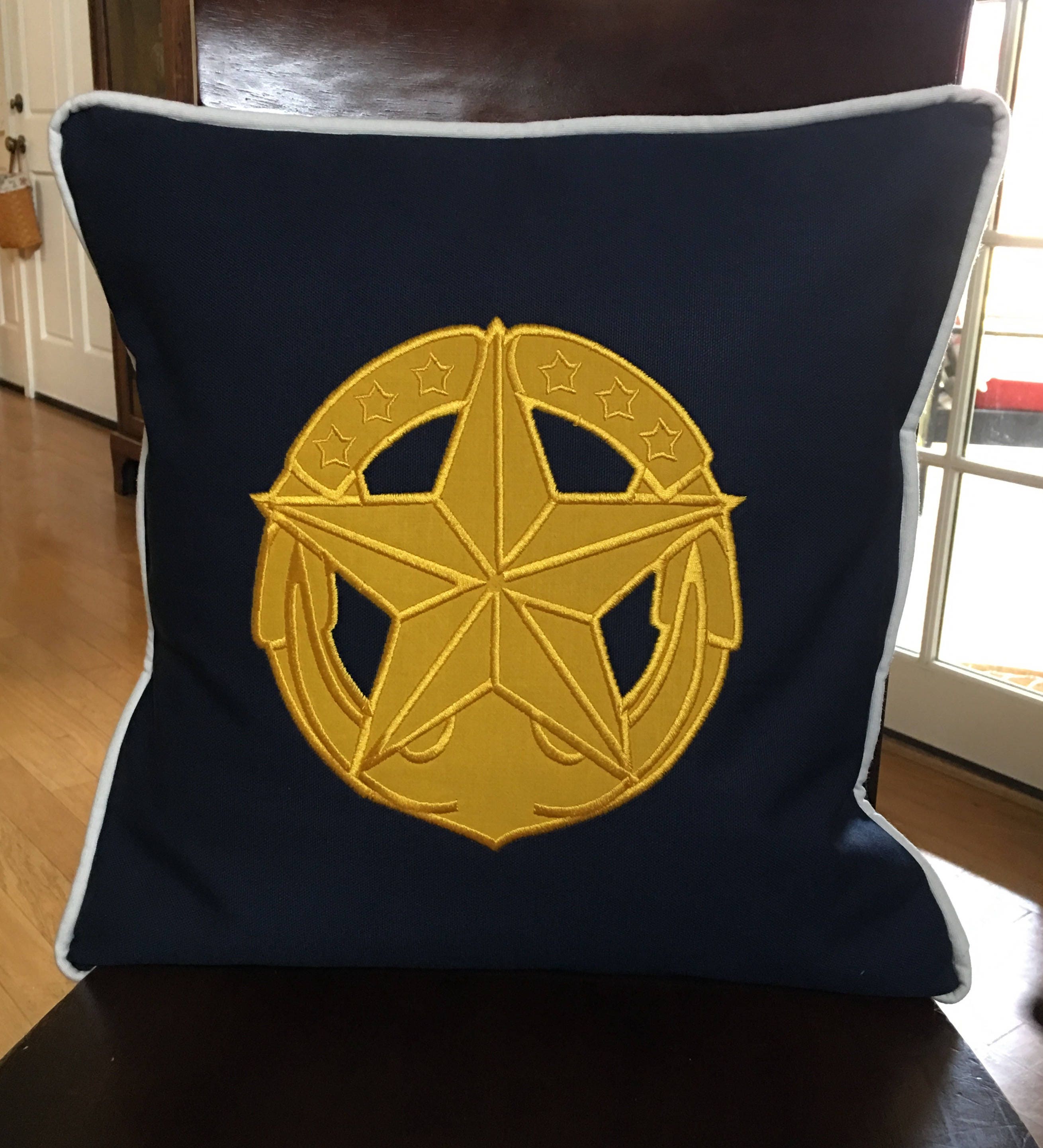 Navy Command at Sea Pin 16x16 Canvas Pillow | Etsy