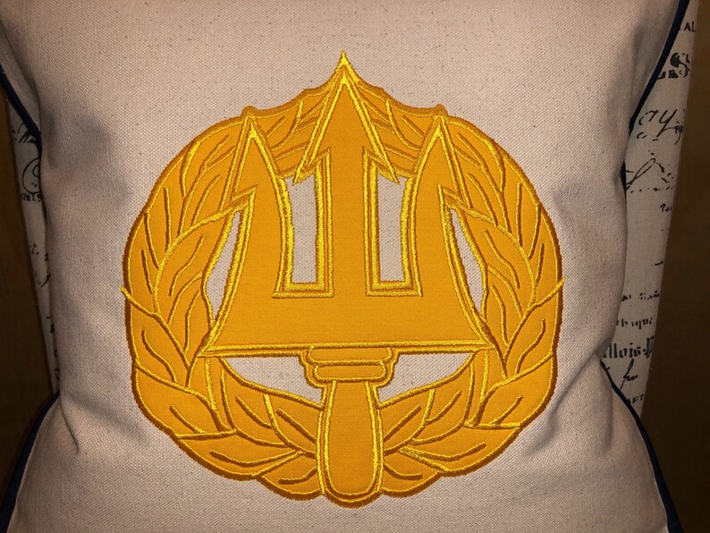 Navy Command Ashore Pin 16x16 Canvas Pillow - Etsy