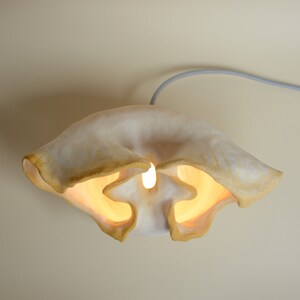 Lily Organic Form, Nature Inspired One of a Kind Ceramic Table Lamp ...