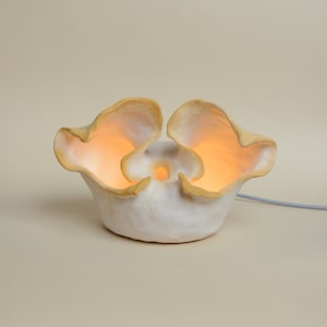 Lily Organic Form, Nature Inspired One of a Kind Ceramic Table Lamp ...