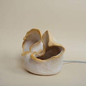 Lily Organic Form, Nature Inspired One of a Kind Ceramic Table Lamp ...