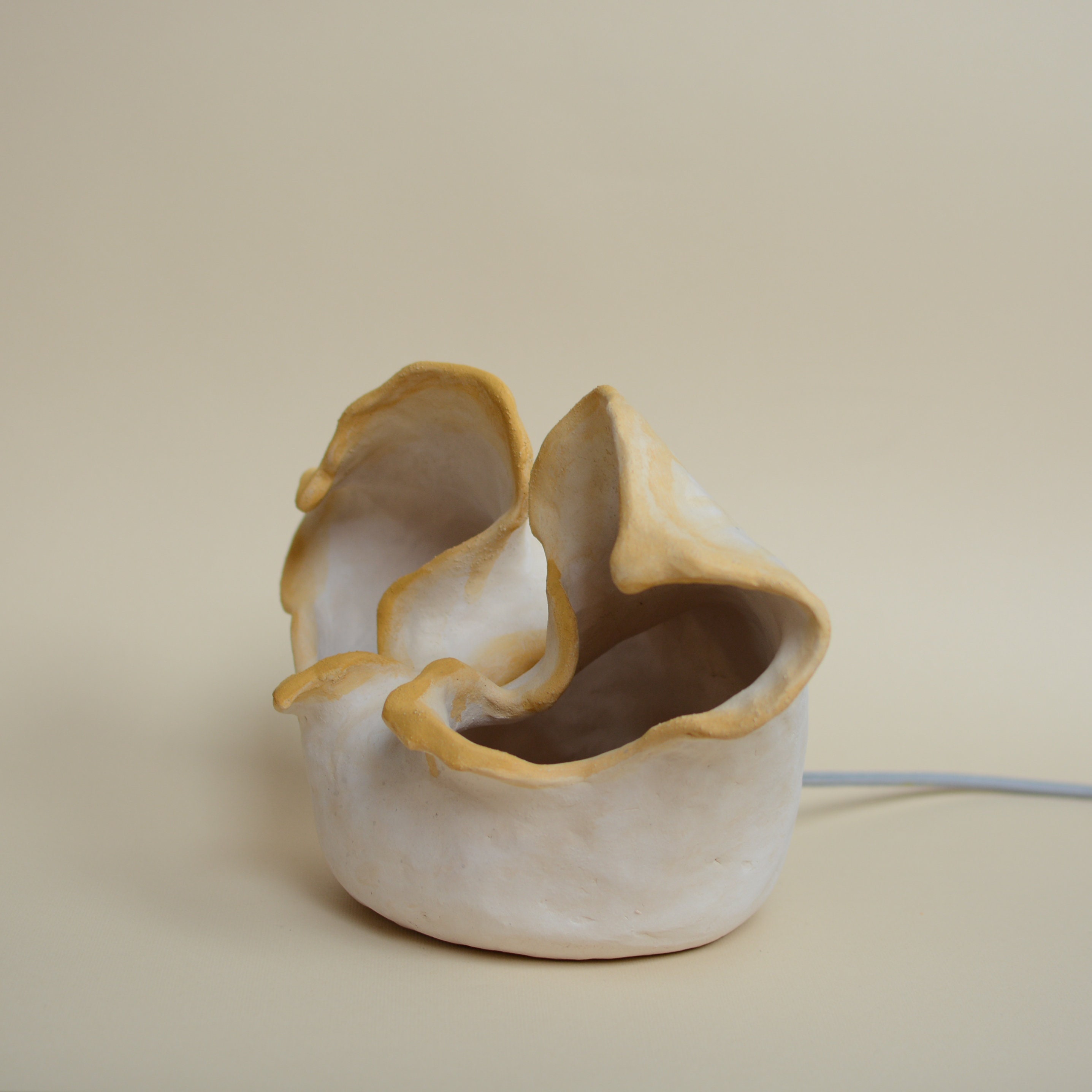 Lily Organic Form, Nature Inspired One of a Kind Ceramic Table Lamp ...