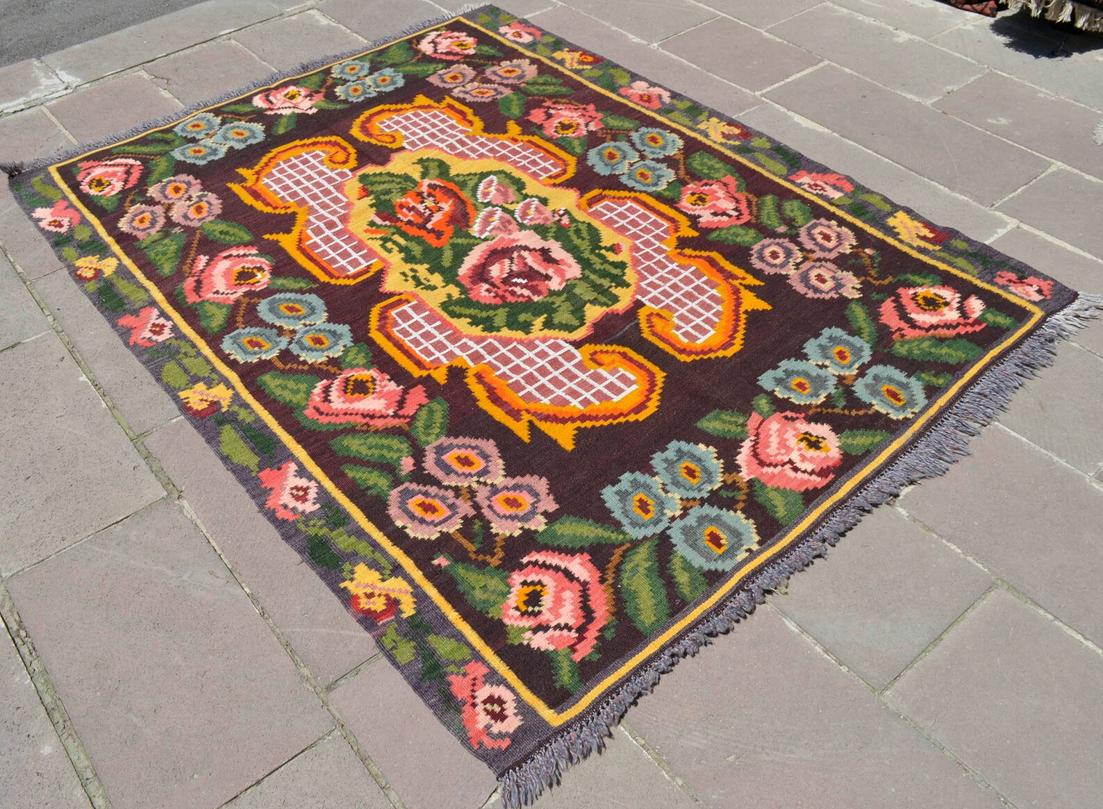 5x7 Rug Caucasian Moldova Kilim Rug Vintage Flat Weave Hand | Etsy