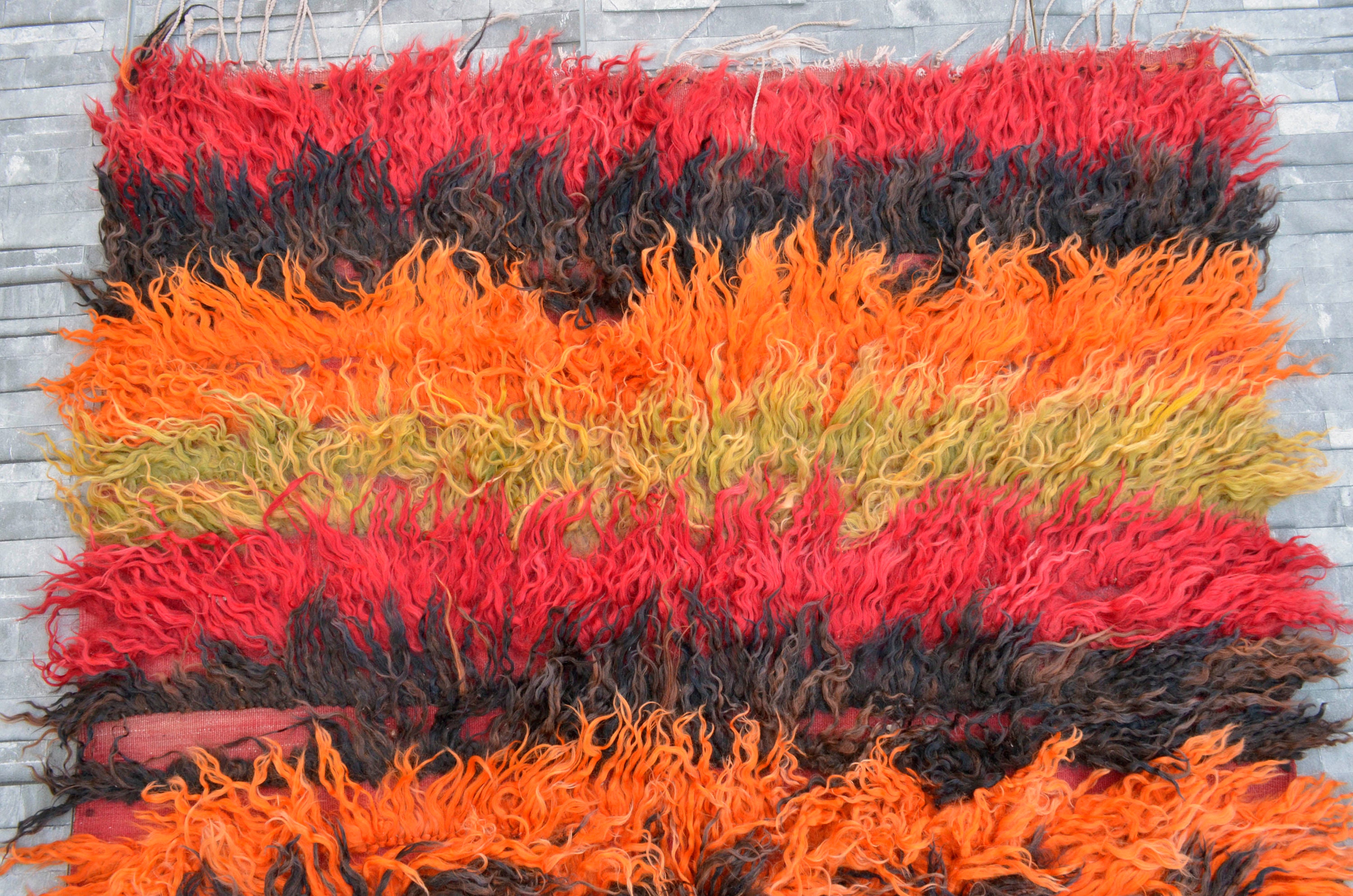 4x6 ft Hand Made Shaggy Rug. Mohair Wool Area Rug. Colorfull | Etsy