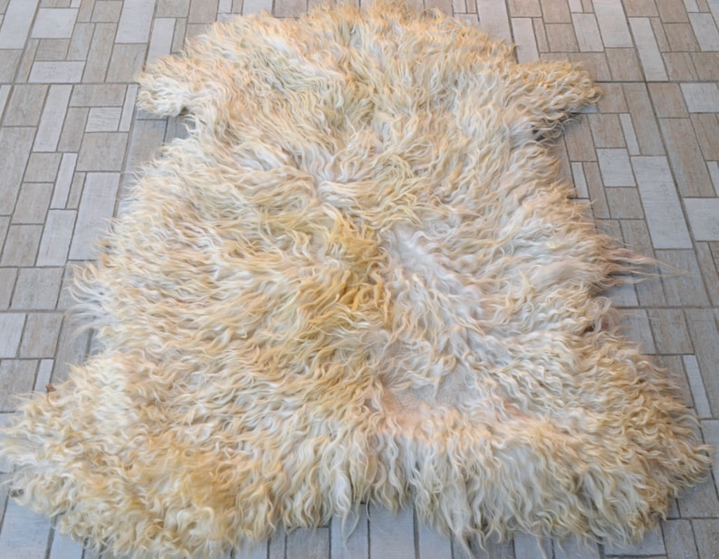 33 x 41 Angora Mohair Goat Skin Fur Pelt with hair | Etsy