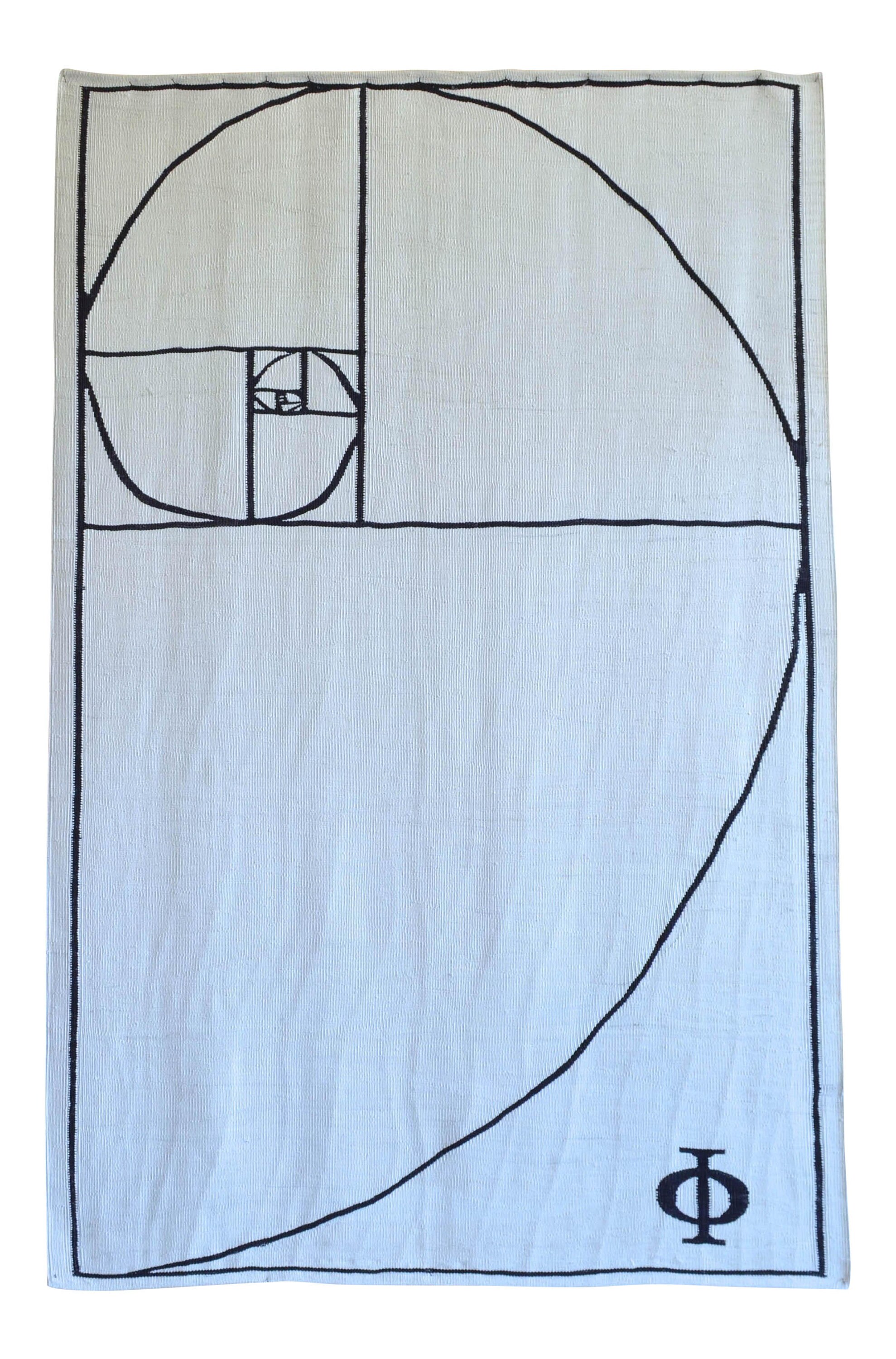 5'x7' Rug. Leonardo Fibonacci Golden Ratio Inspired | Etsy