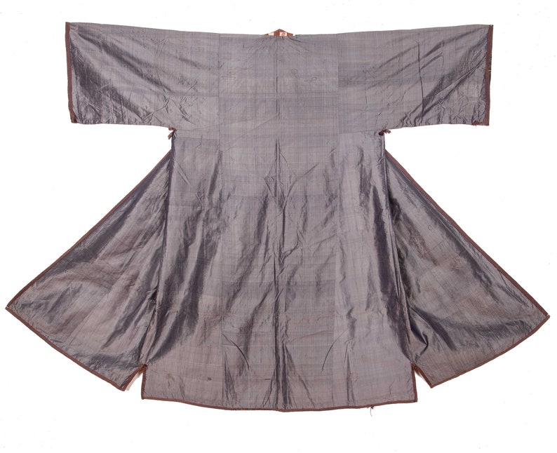 Antique Tajis Silk Chapan, Caftan, Coat, With a Russian Roller Printed ...