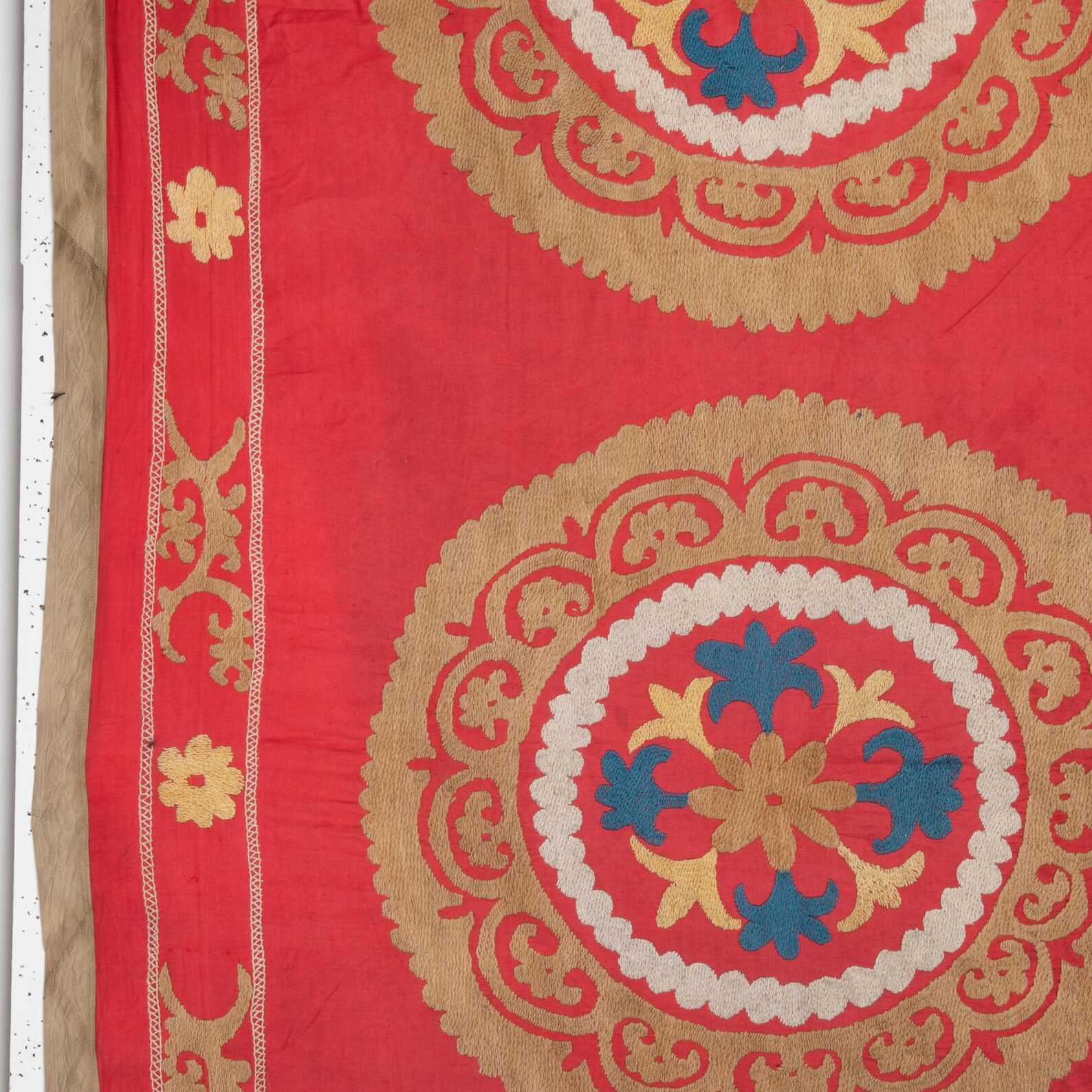 Vintage Red Suzani From Samarkand Uzbekistan, Central Asia, 1970s, 223 ...