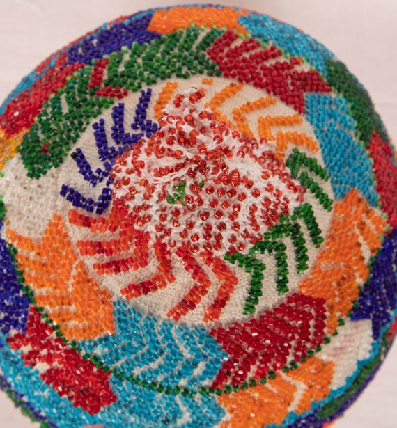 Old Druze Beaded Hat, from Middle East, 1900S Code: 7… - Gem