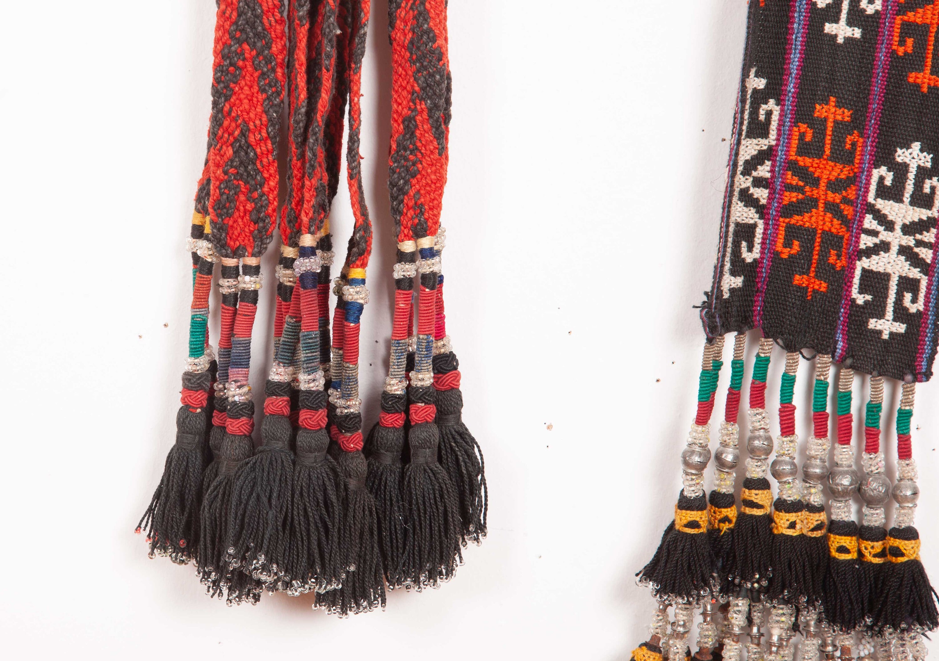 Uzbek Hair Pieces and Costume Ornamets of a Group of Six Pcs, Mid 20th ...