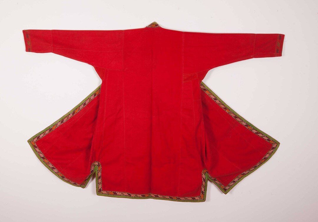 Antique Turkmen Chodor Tribe Chapan in Wool With Silk Embroidery, Ships ...
