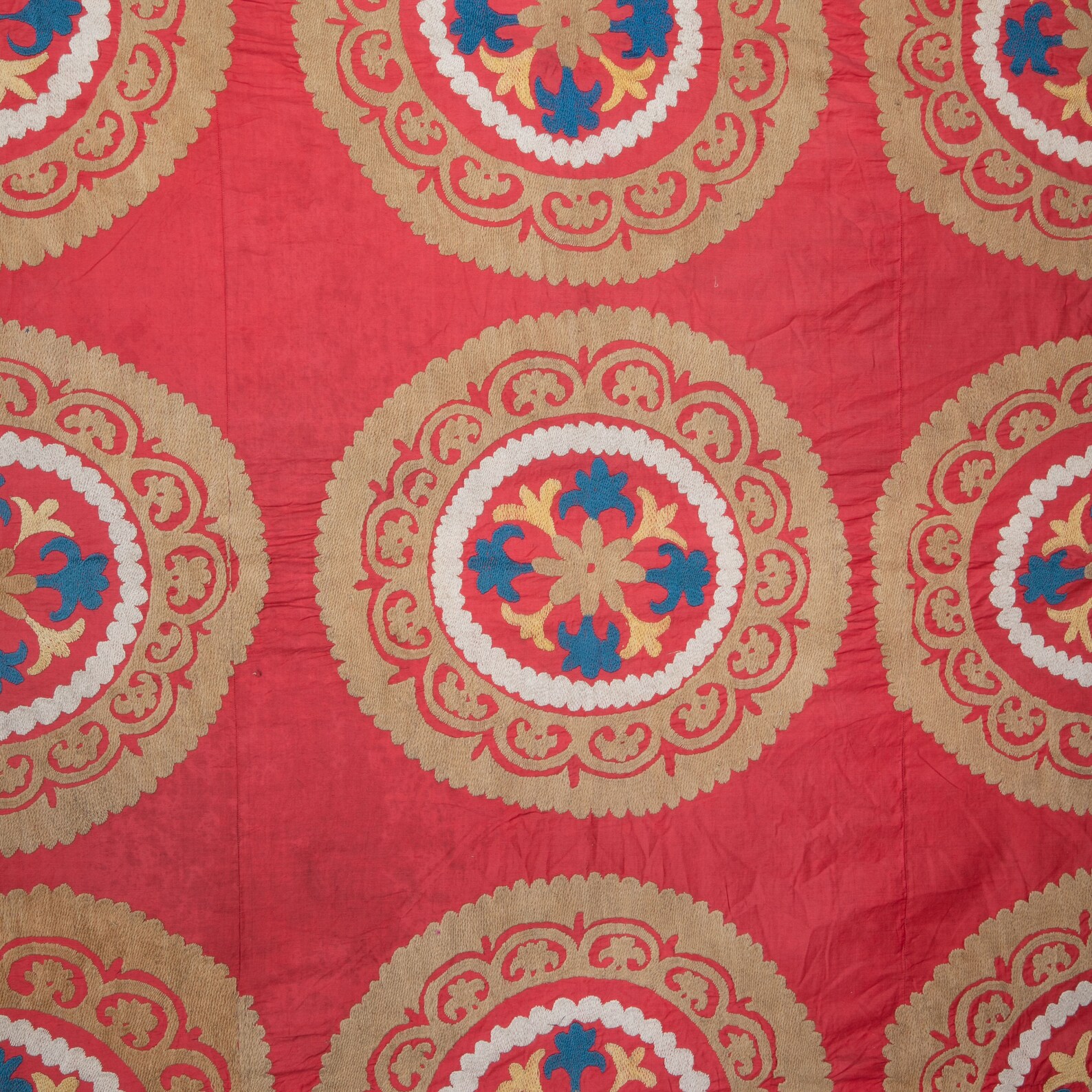 Vintage Red Suzani From Samarkand Uzbekistan, Central Asia, 1970s, 223 ...