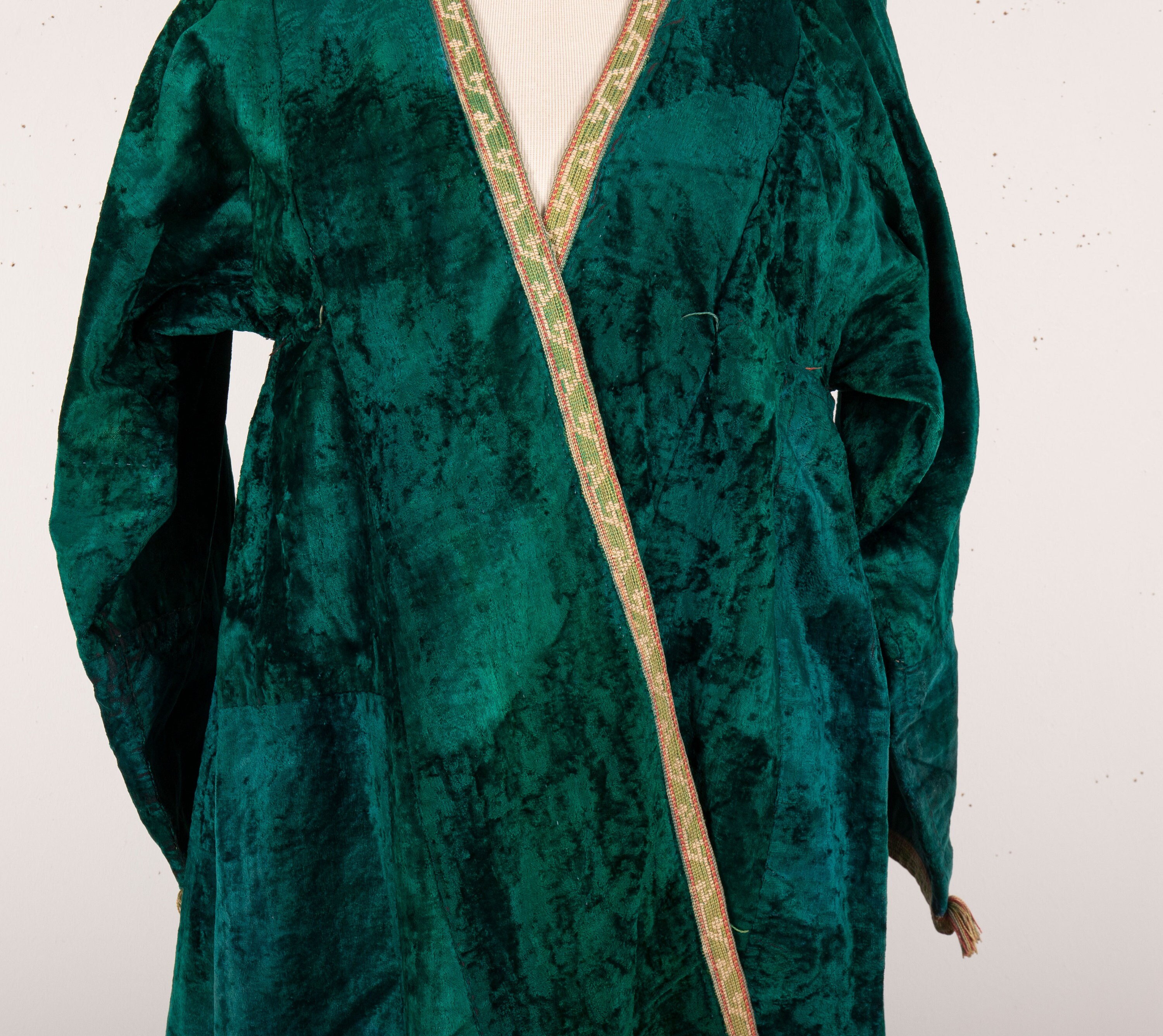 Antique Uzbek Silk Velvet Chapan, Early 20th C. SKU: 7262 - Etsy