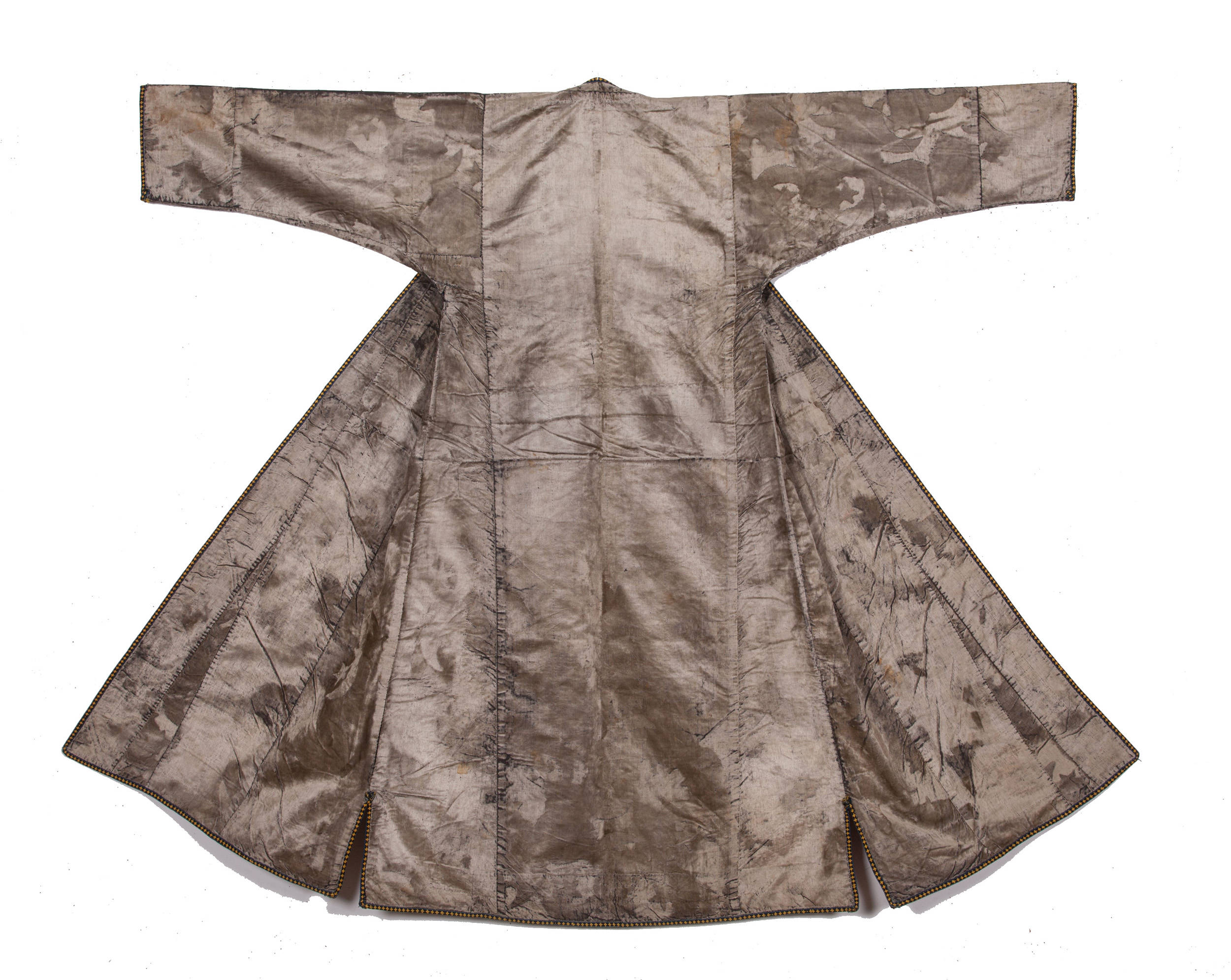 Antique Silver Gray Velvet Chapan With a Wonderful 19th C Printed ...