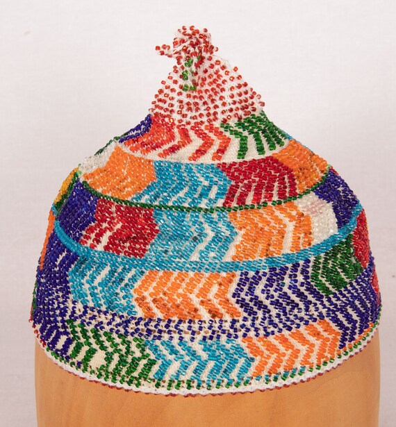 Old Druze Beaded Hat, from Middle East, 1900S Code: 7… - Gem