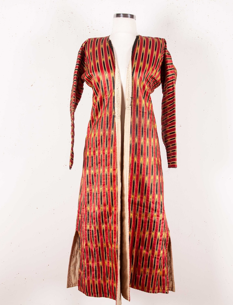 Antique Middle Eastern Ottoman Ikat Jacket, Coaat , Dress, Early 20th C ...