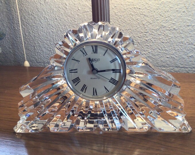 MIKASA Crystal Quartz Clock Made in Germany - Etsy