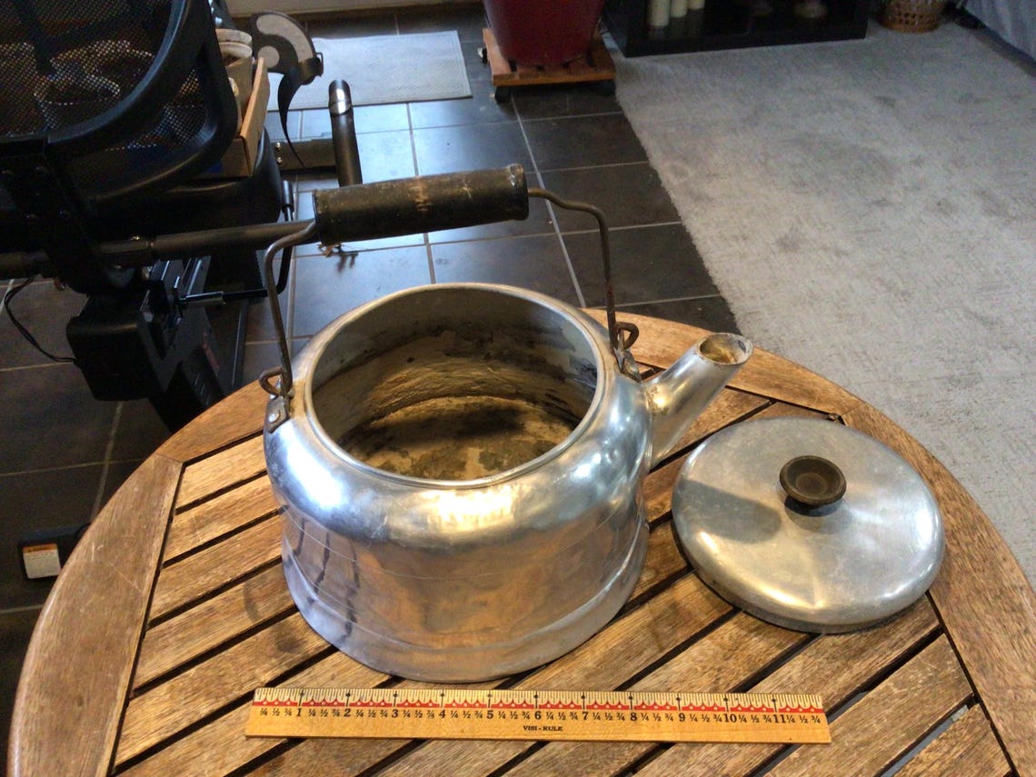 Vintage Comet Aluminum Tea Pot - Etsy