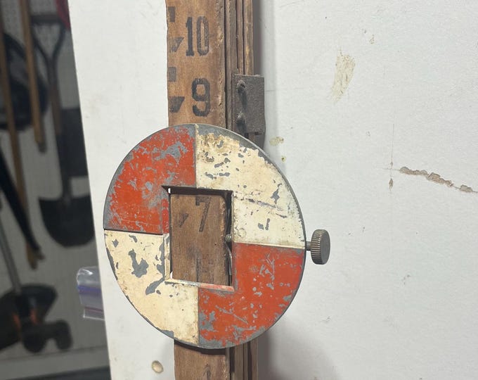 Vintage Wood Grade Rod Transit Survey Measuring Stick - 10’ - Etsy