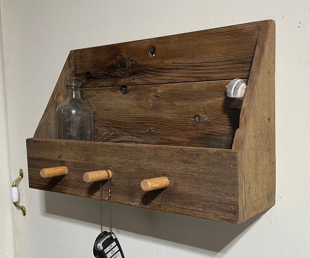Primitive Step Back Peg Board Wall Box - Etsy