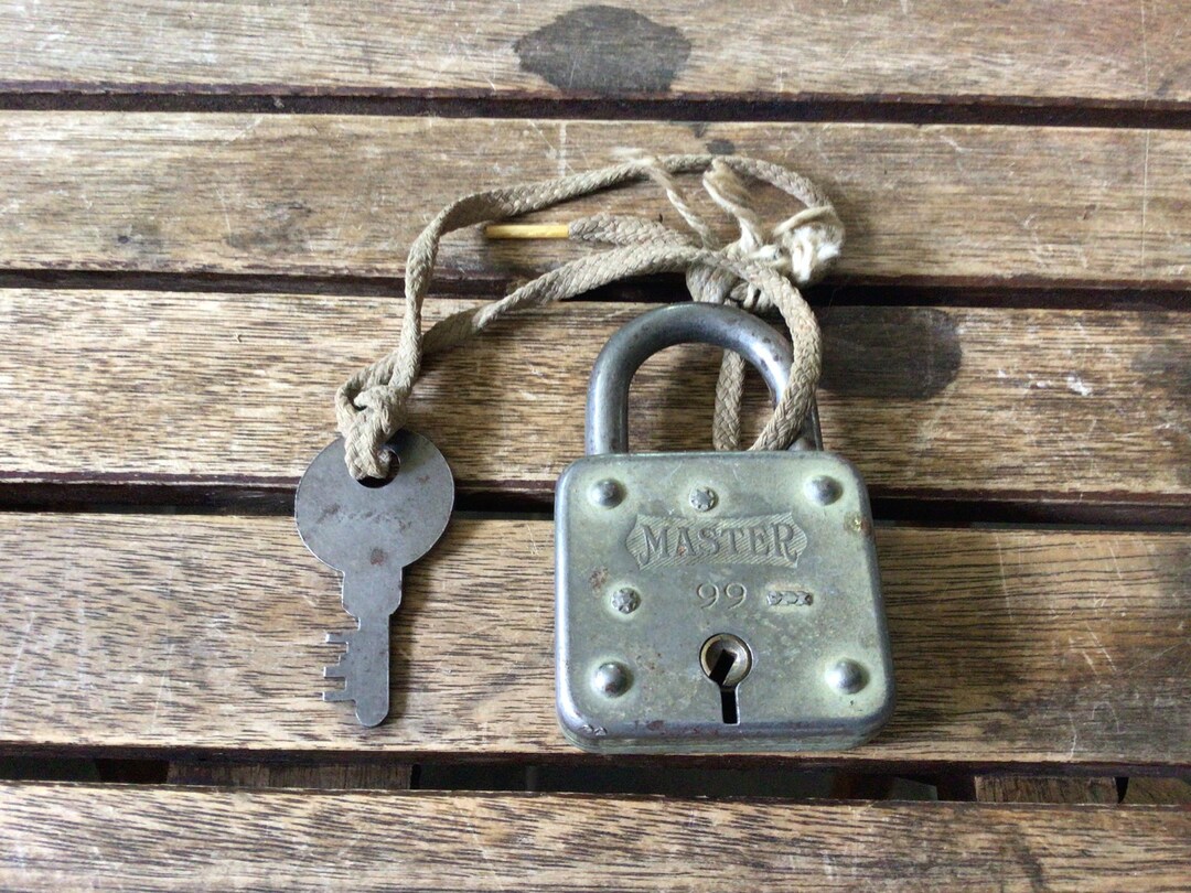 Antique MASTER LOCK Co. # 99 Lever Padlock W/working Key - Etsy