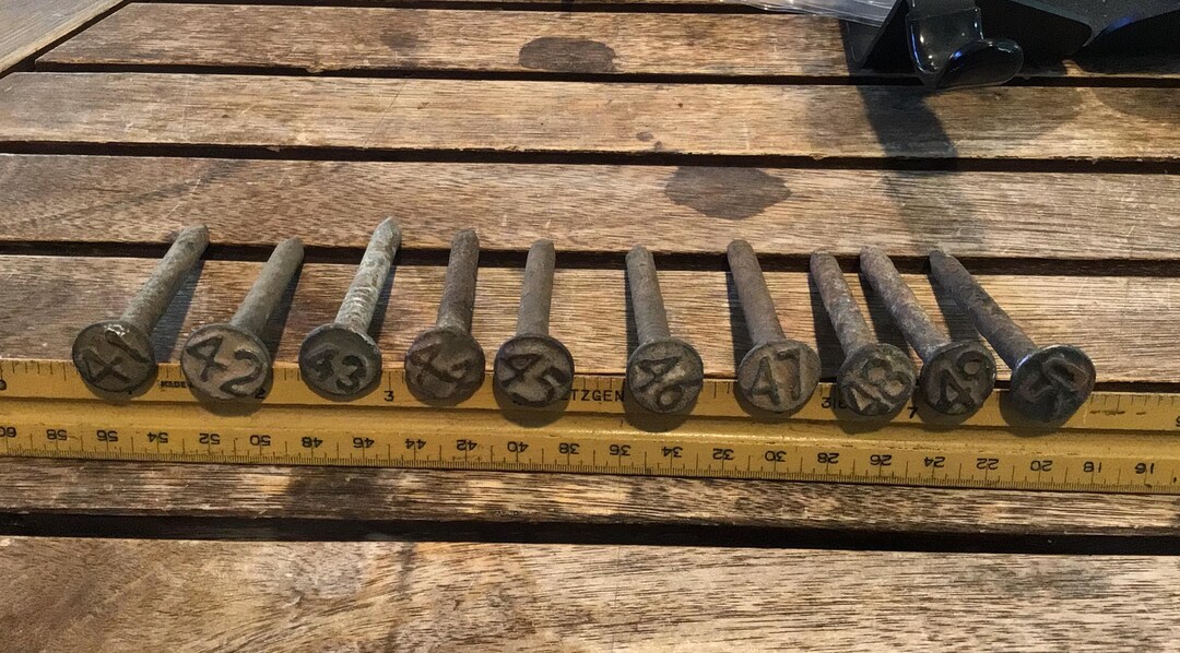 Antique Railroad Date Nails - X - Etsy