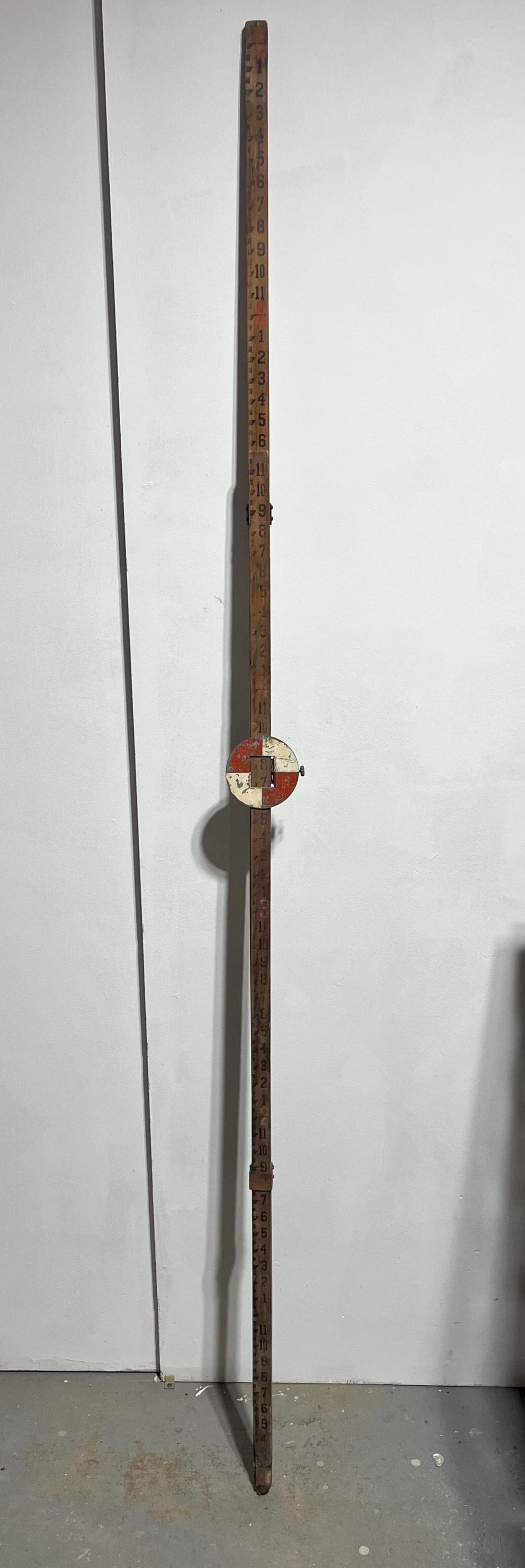 Vintage Wood Grade Rod Transit Survey Measuring Stick - 10’ - Etsy
