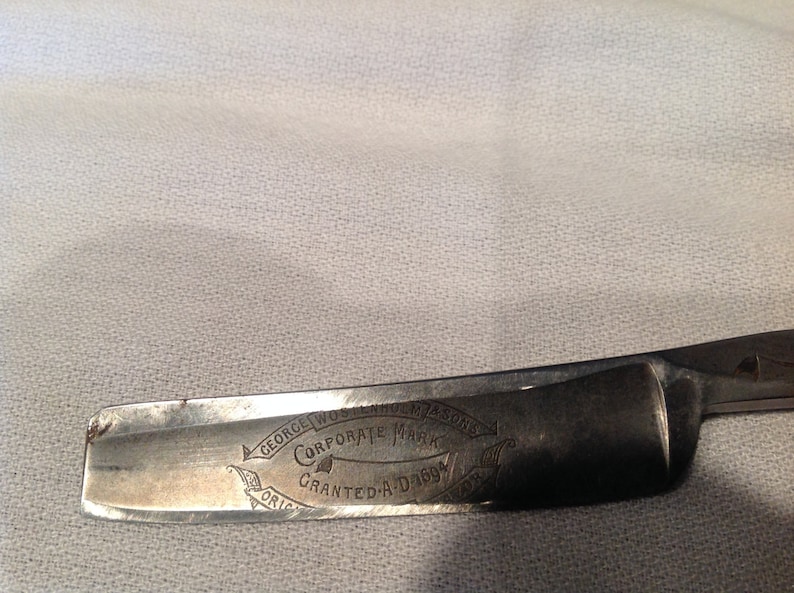 George Wostenholm & Son Pipe Straight Razor Sheffield England W ...