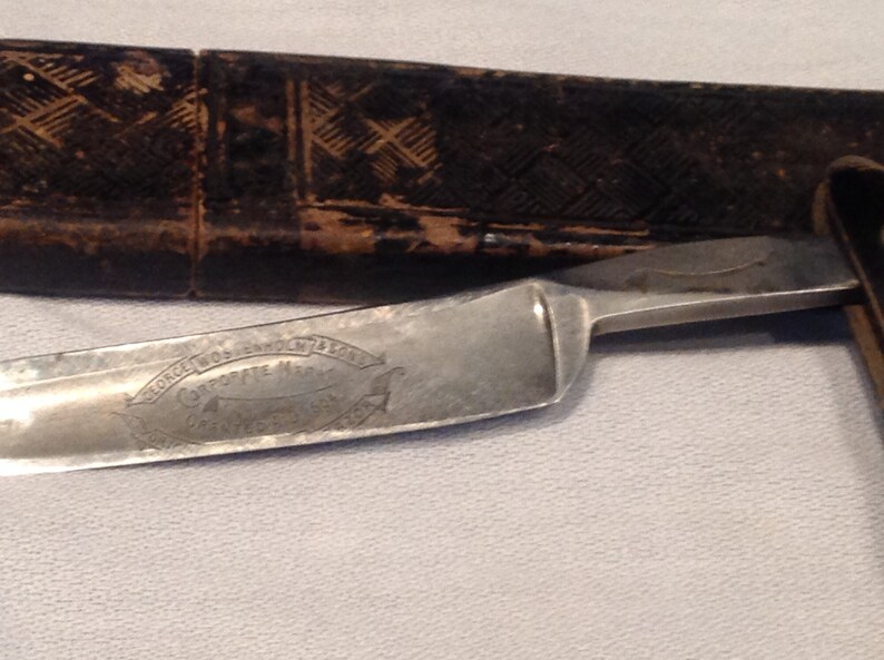 George Wostenholm & Son Pipe Straight Razor Sheffield England W ...