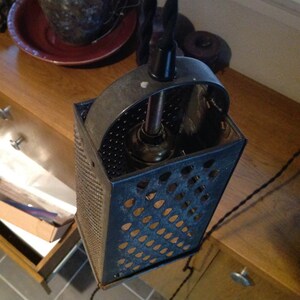 Vintage Cheese Grater Pendant Light - Etsy
