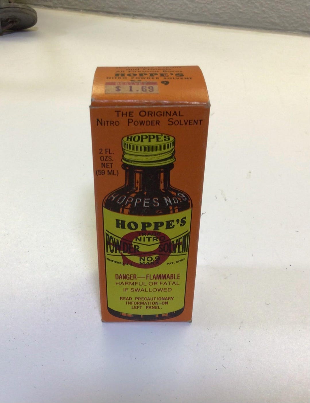 Vintage HOPPE'S No. 9 Nitro Powder Solvent Bottle & Box - Etsy