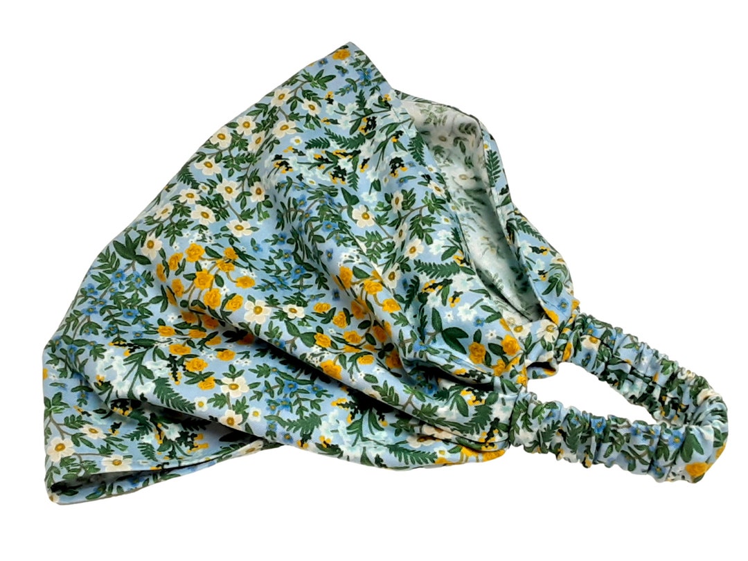 Wide Bandana Head Scarf With Elastic, Bandana Headband, Rifle Paper Co ...