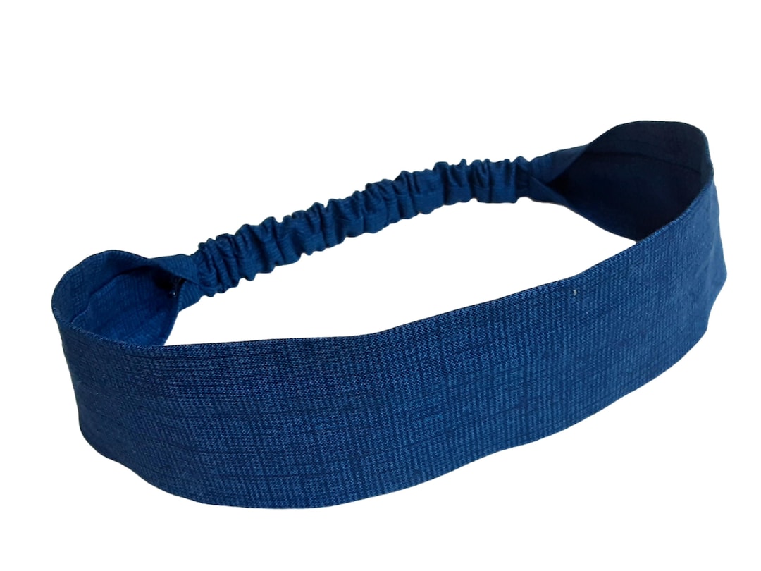Narrow Solid Hair Band, Bright Navy Blue, Skinny Headband for Women and ...