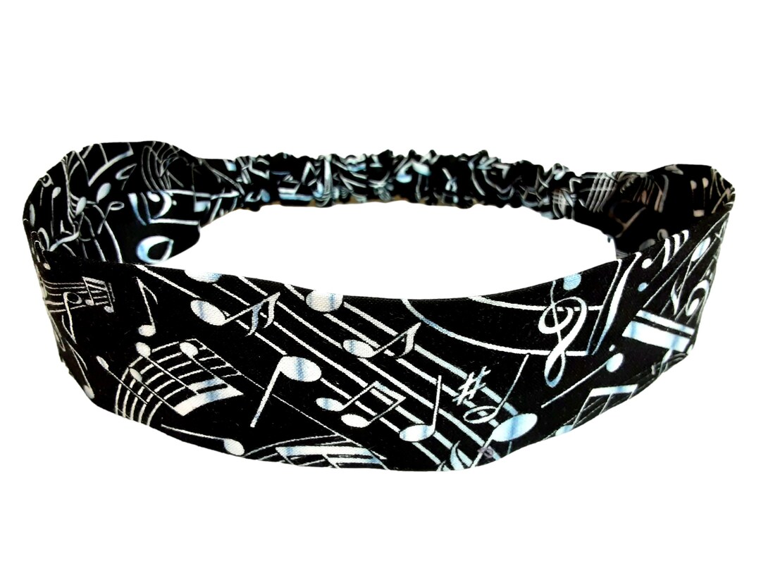 Music Notes Headband, Narrow Headband for Music Lovers, Music Teacher ...