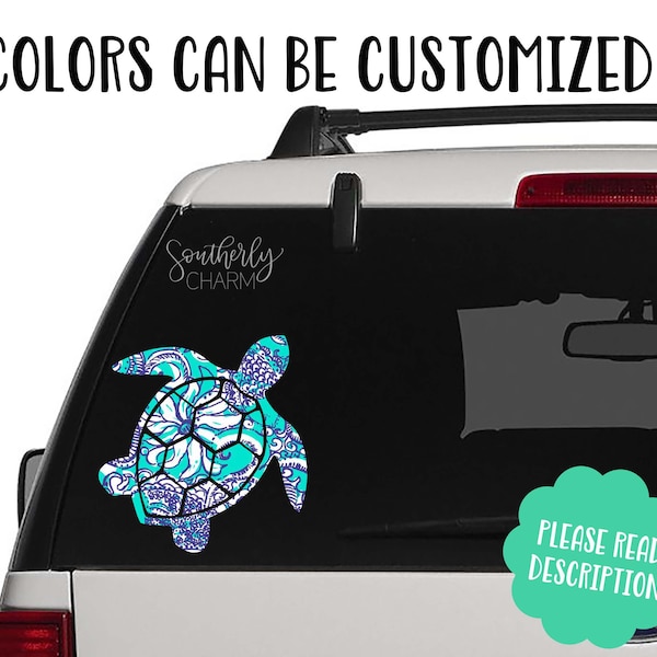 Sea Turtle Decal - Etsy