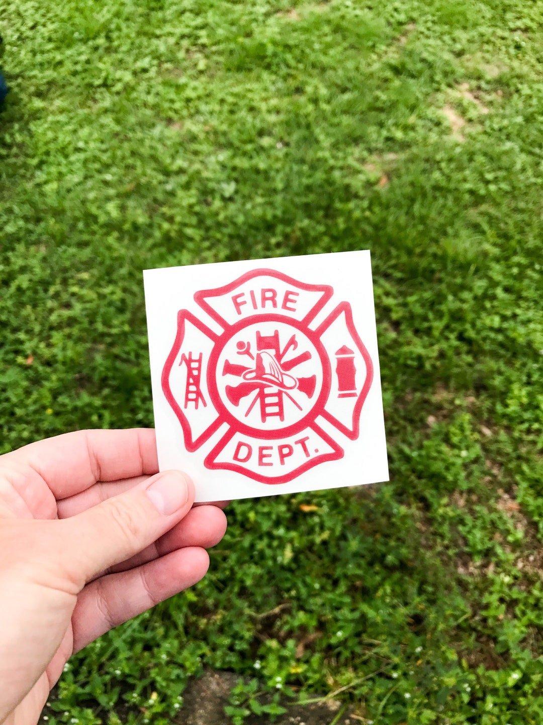 Fire Department Emblem, Vinyl Decal, Medical Decals, EMS, Firefighter ...