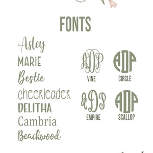 Fancy Monogram Decal | Glitter Bow Decal | Monogram Decal | Yeti Cup ...