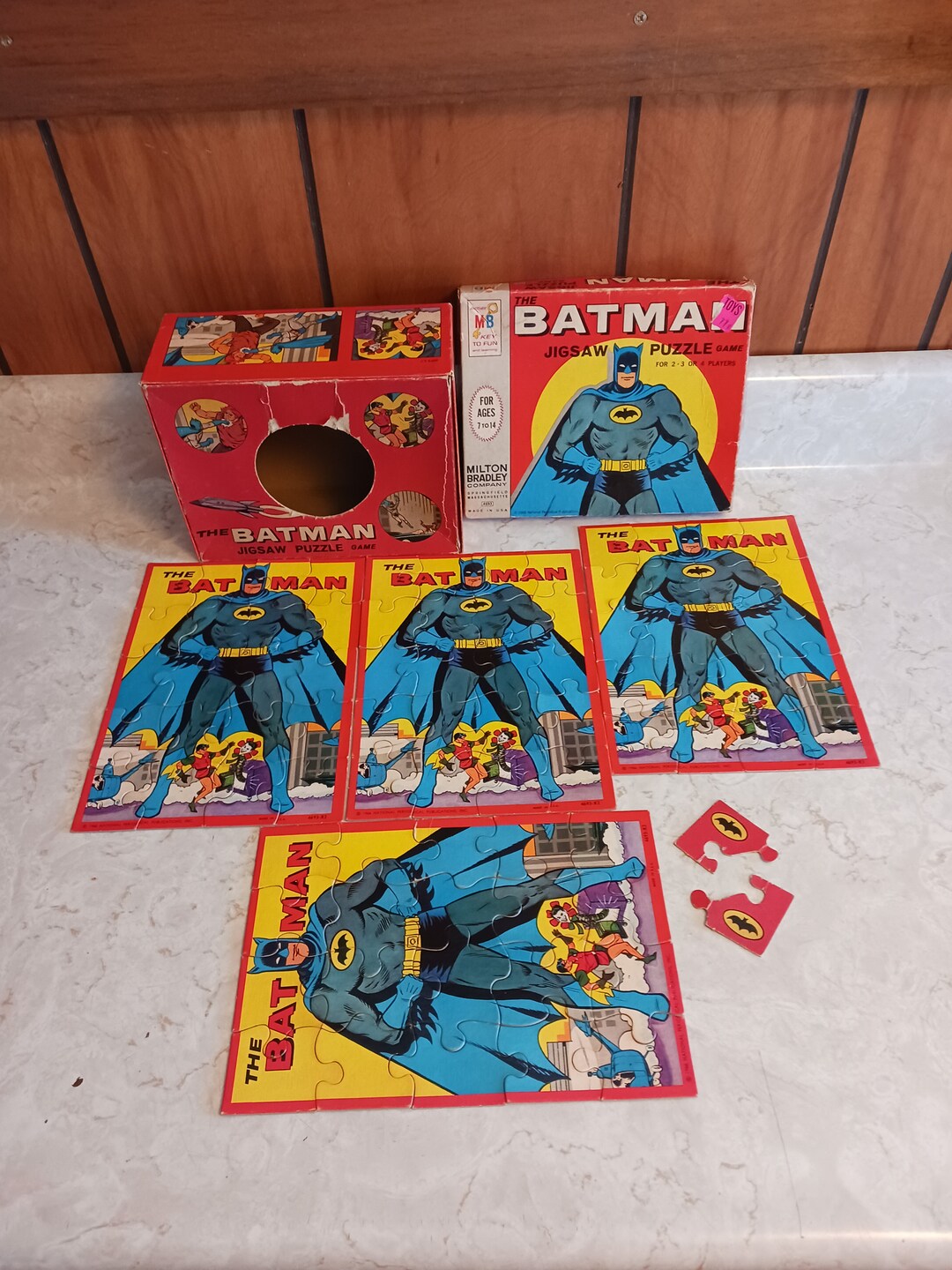 Vintage 1966 the Batman Jigsaw Puzzle Game, Complete With Orig. Box ...