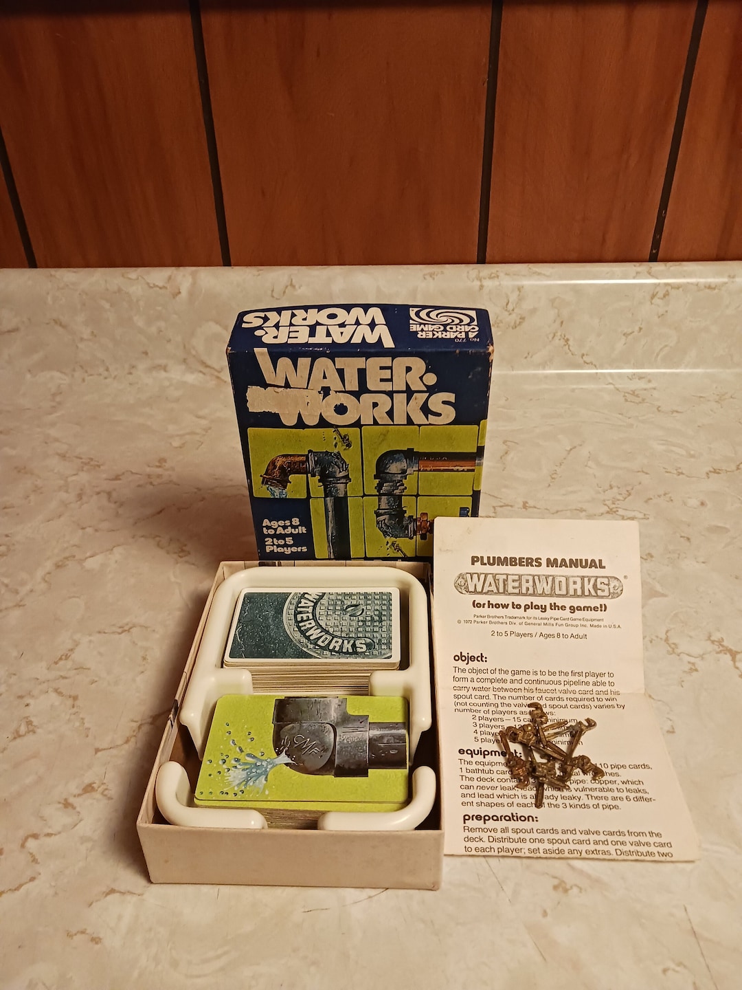 Vintage 1972 Waterworks Leaky Pipe Card Game Parker Brothers - Etsy