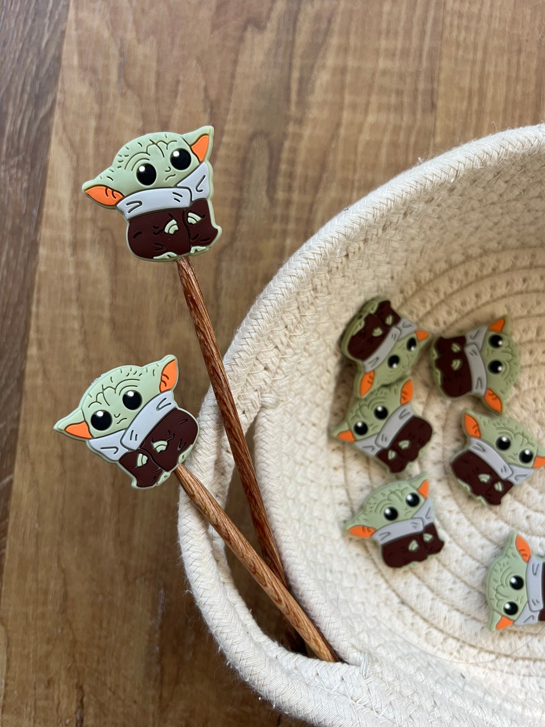 Grogu, the Child, Baby Yoda, Knitting Needle Stoppers, Point Protector ...