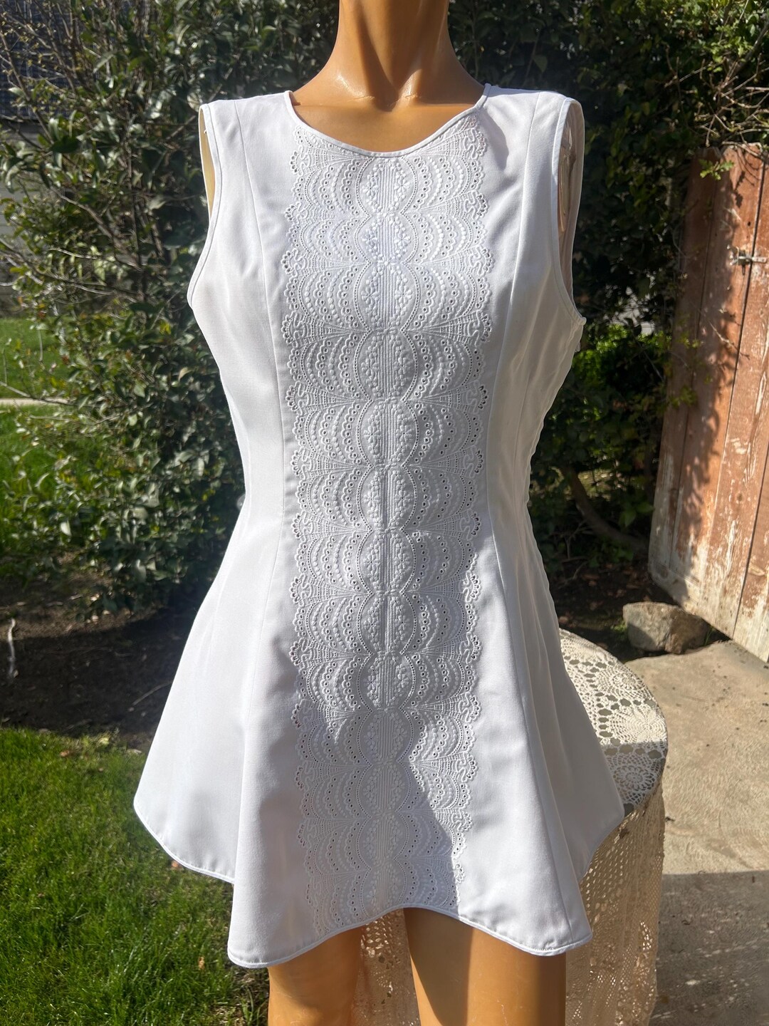 Vintage 1950s Rare Custom Made Teddy Tingling Tennis Dress W Eyelet ...