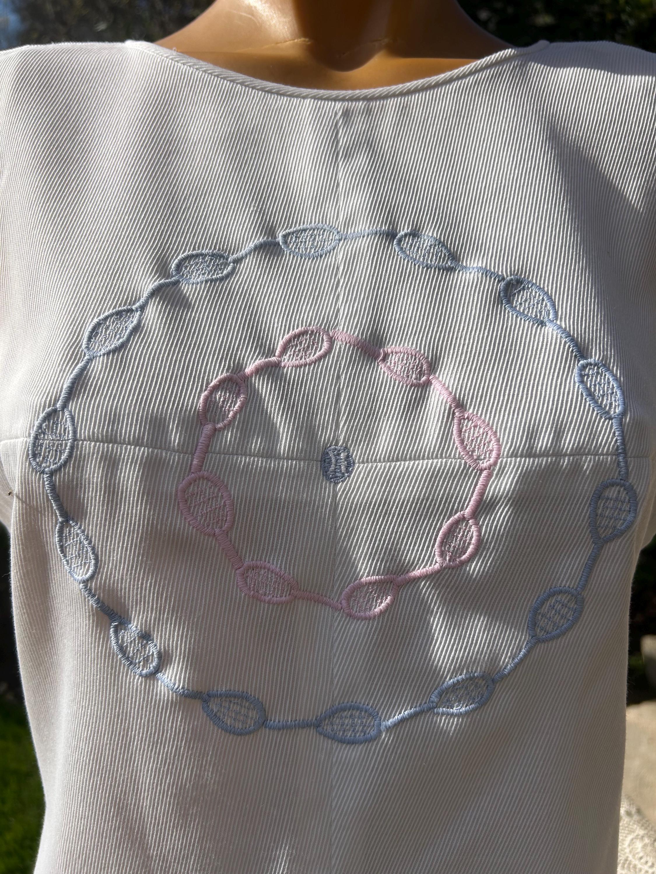 Vintage 1950s Rare Custom Made Teddy Tingling Tennis Dress W Baby Blue ...