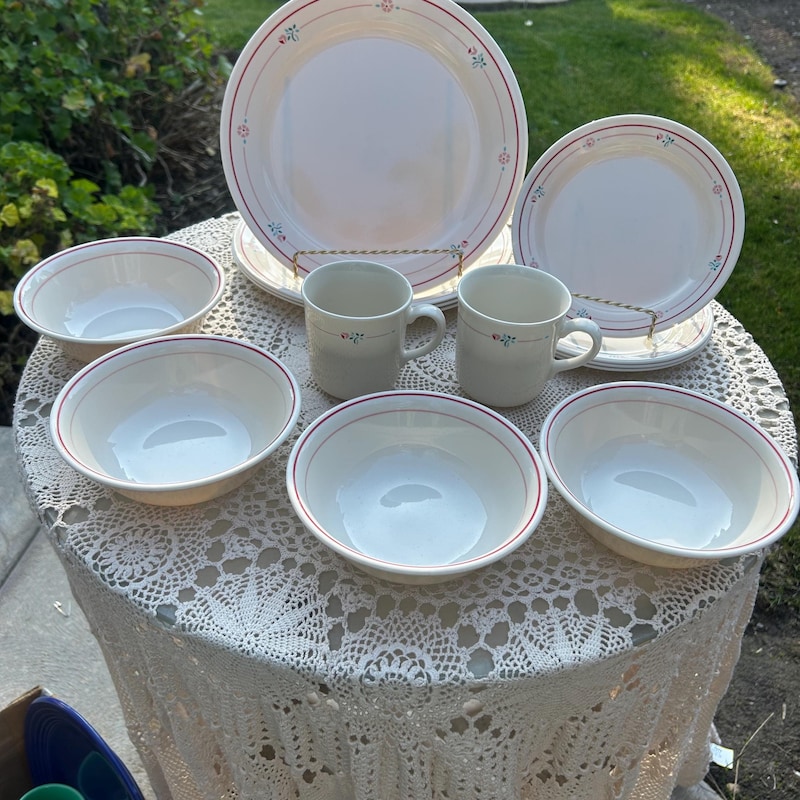 Cranberry Dinnerware Set - Etsy