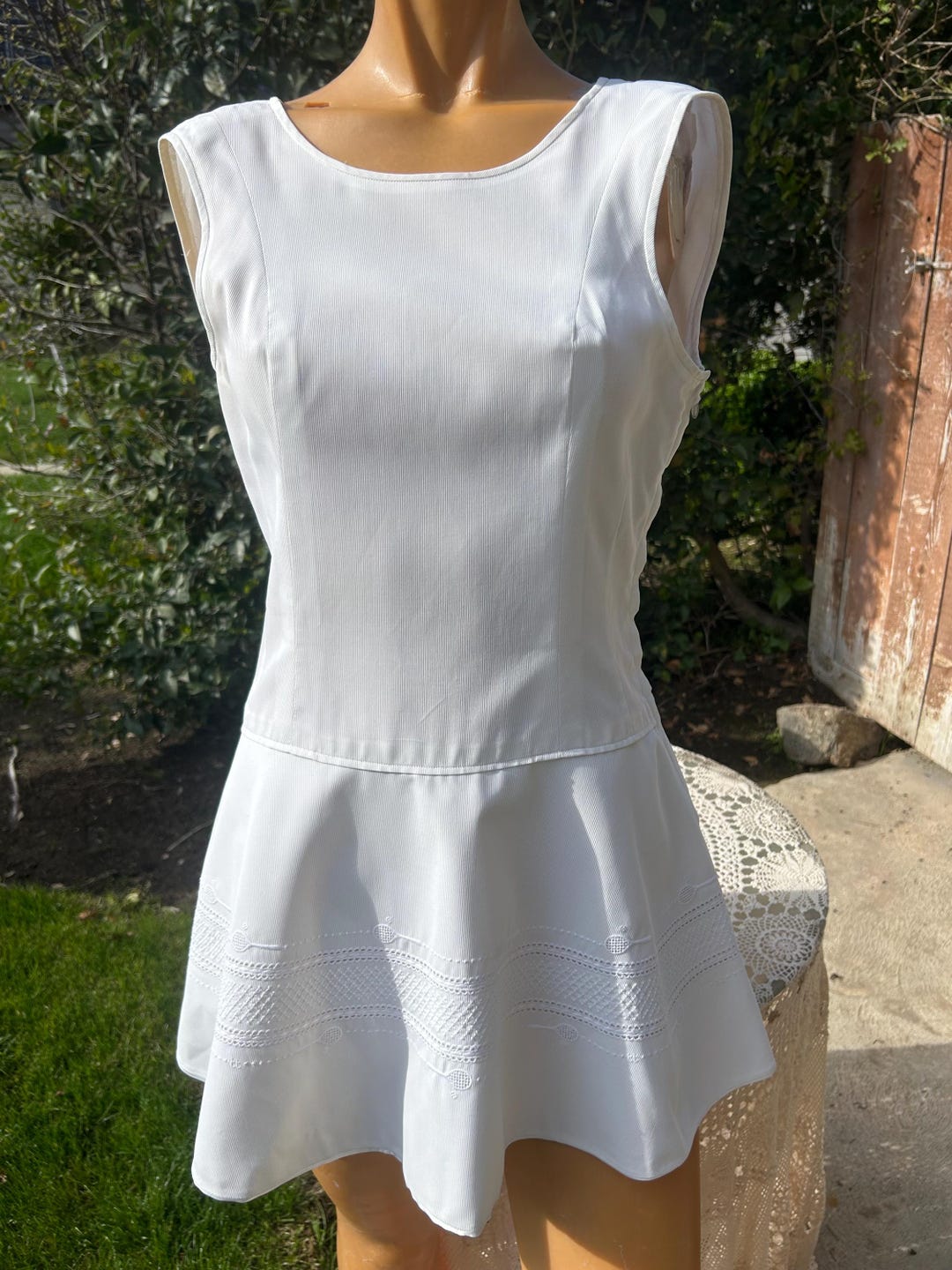 Vintage 1950s Rare Custom Made Teddy Tingling Tennis Dress W Tennis ...
