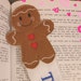 Bookmark Gingerbread Personalised Bookmark - Etsy UK