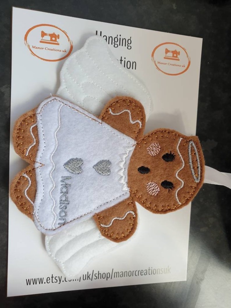 Gingerbread Angel Christmas Decoration - Etsy