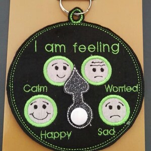 4 Emotions Disk/ Keyring - Etsy
