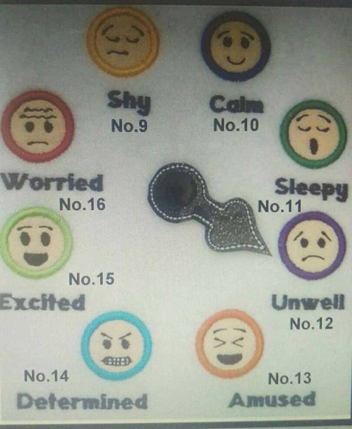 4 Emotions Disk/ Keyring - Etsy